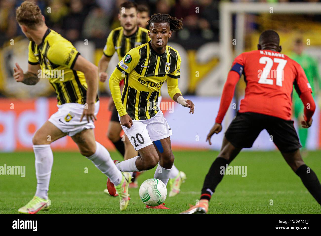 ARNHEM, NETHERLANDS - SEPTEMBER 30: Yann Gboho of Vitesse during the ...