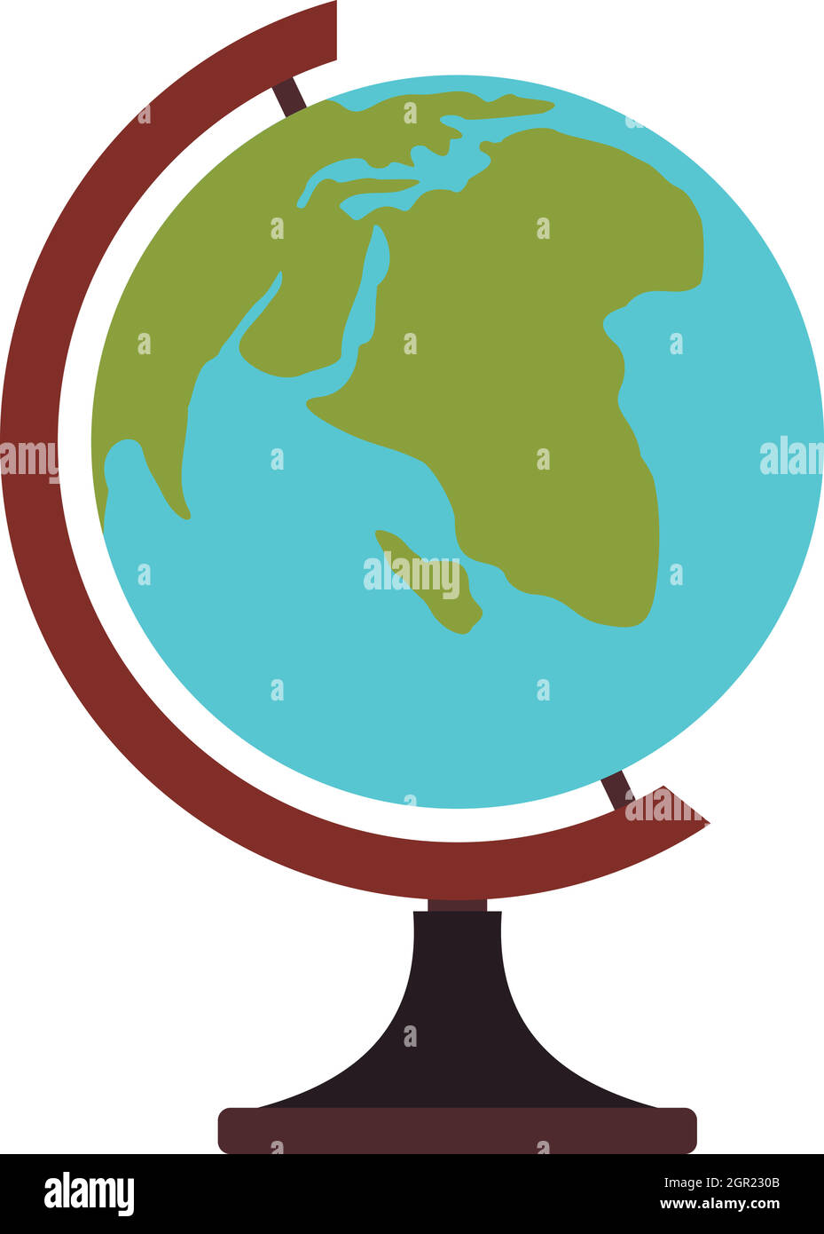 Terrestrial globe model Stock Vector Images - Alamy