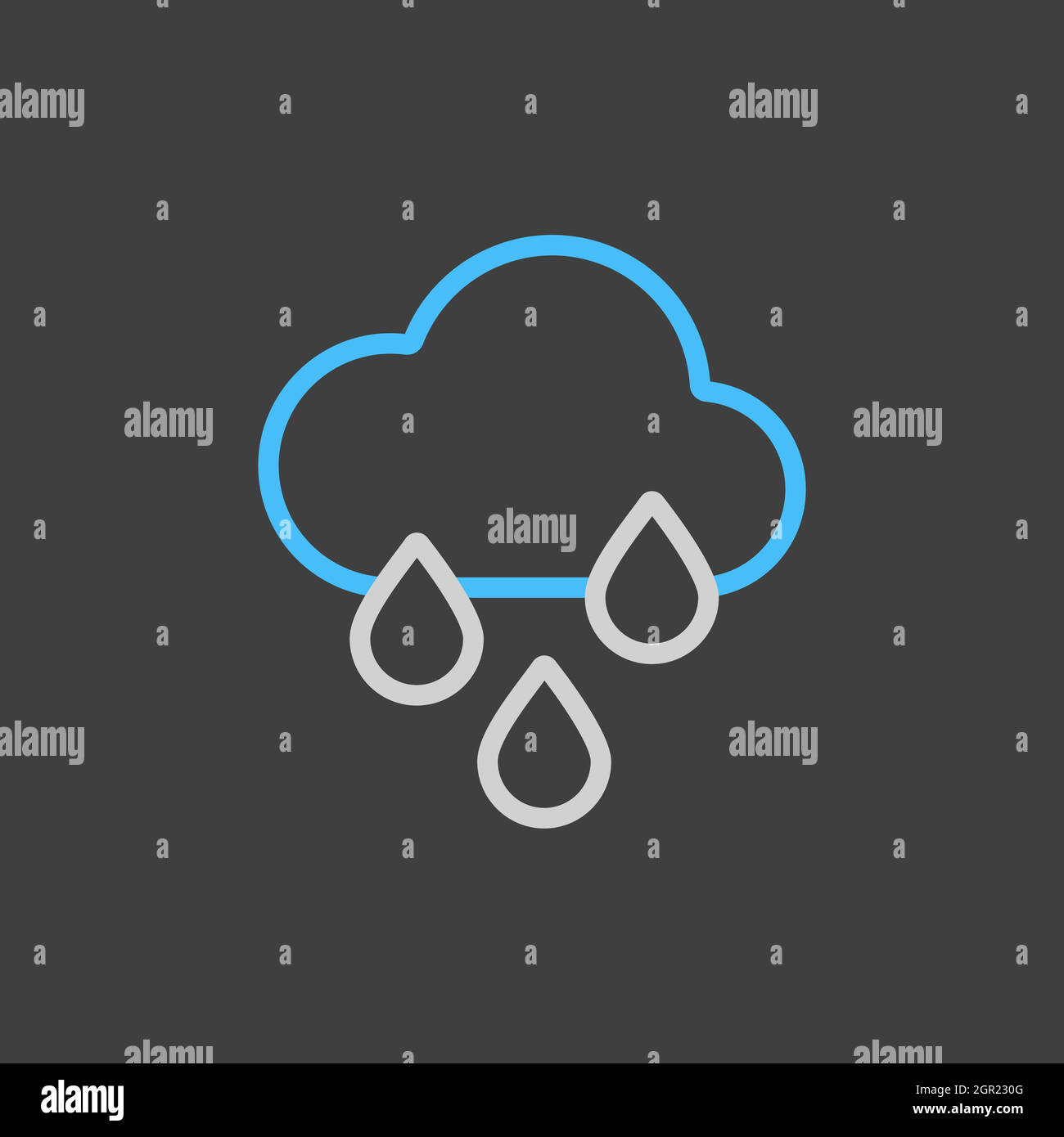 Rainfall symbol Stock Vector Images - Alamy