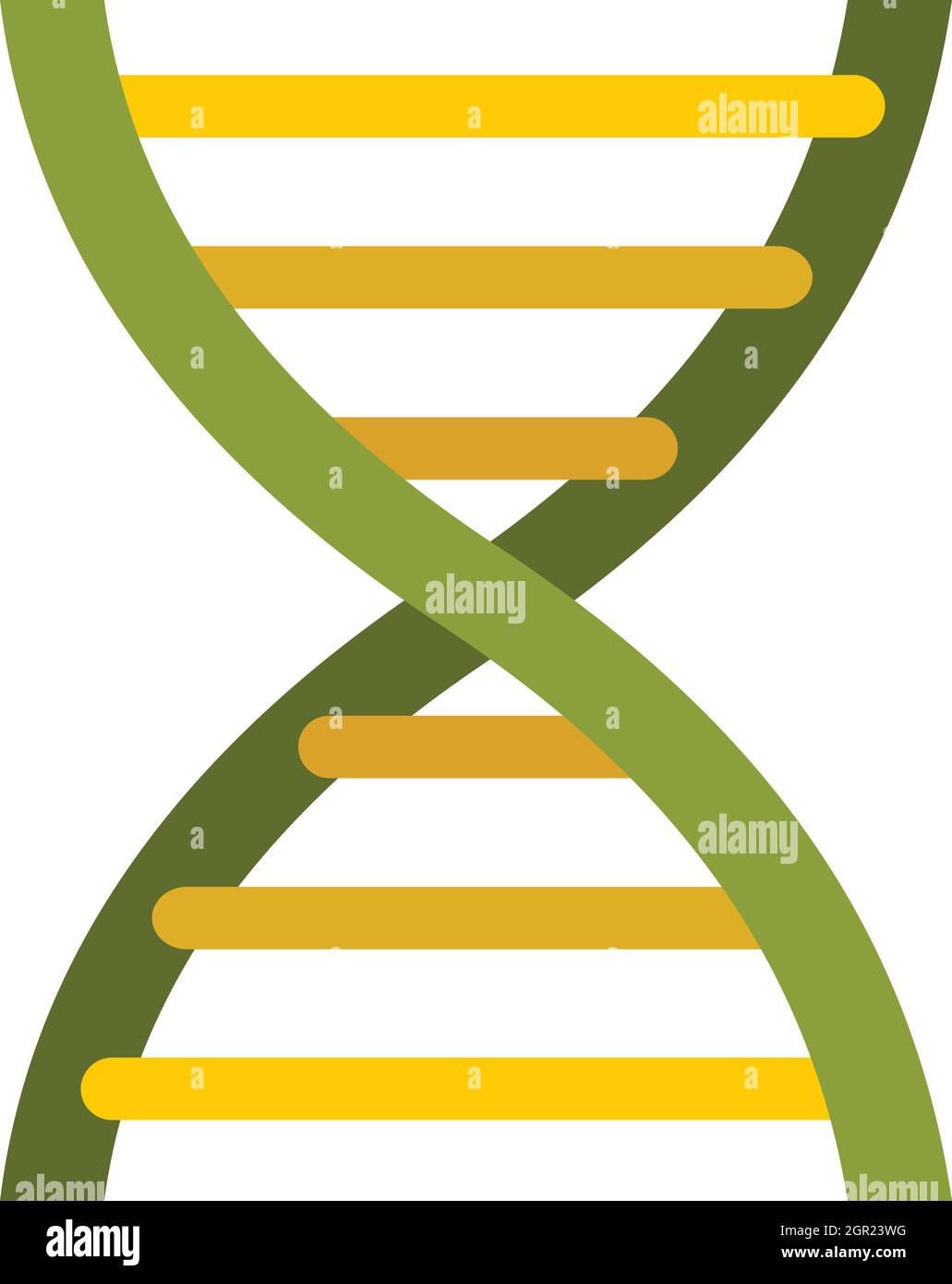 Dna structure icon flat hi-res stock photography and images - Alamy