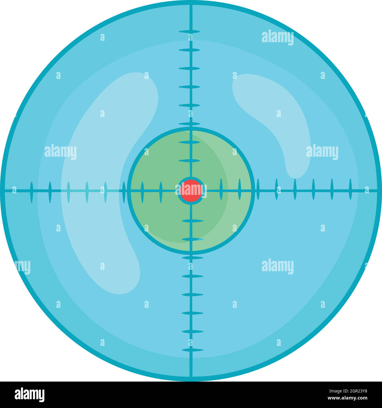 Optical sight icon in cartoon style Stock Vector Image & Art - Alamy