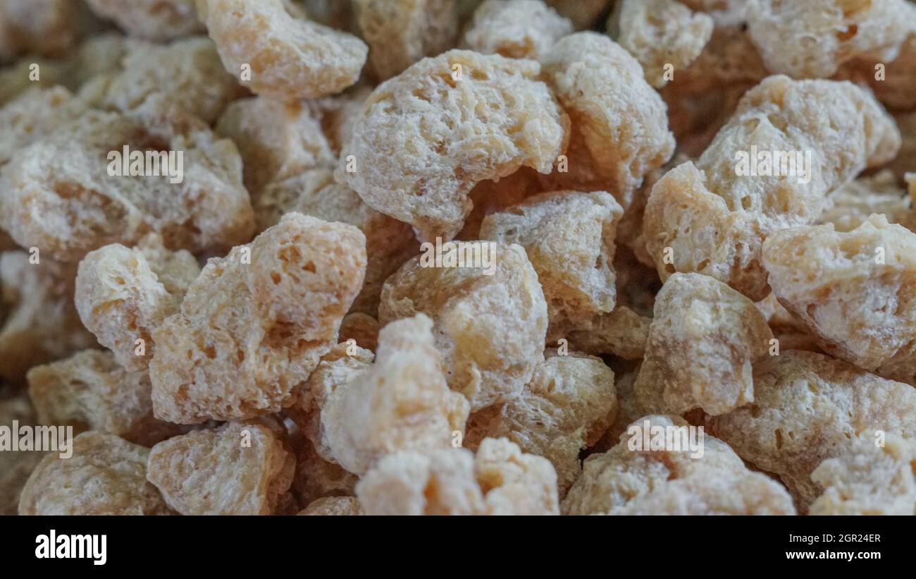 Dried soy meat also known as textured soybeans Stock Photo - Alamy