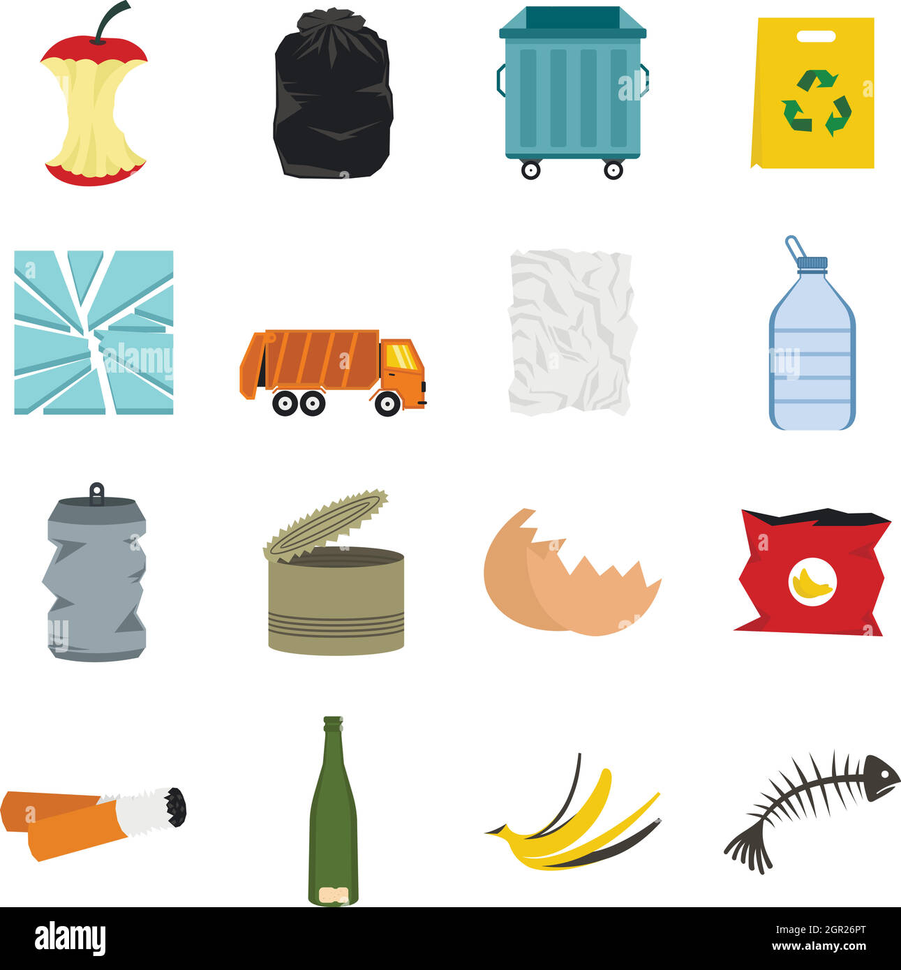 Garbage bottle icon outline Cut Out Stock Images & Pictures - Alamy