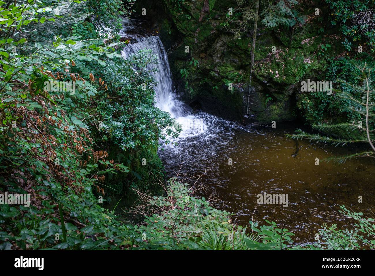 Breathtaking view of the Geroldsau Waterfall in the Black Forest ...