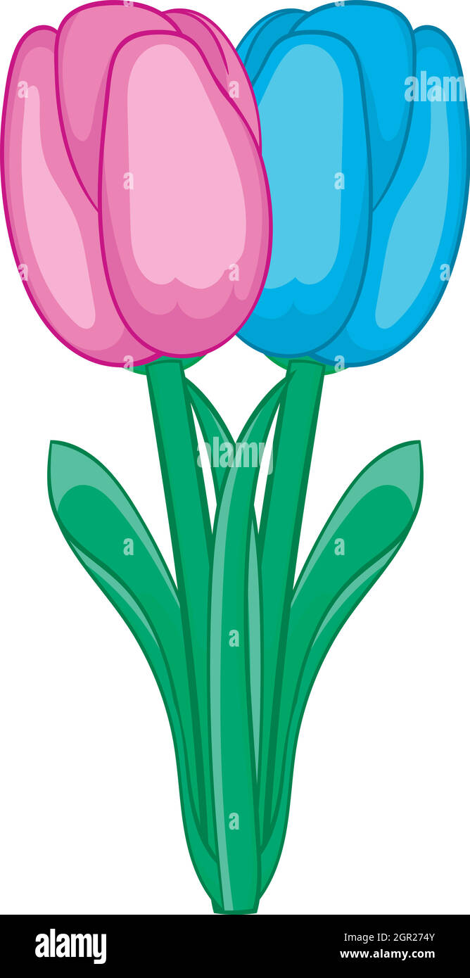 Blue daisy in bouquet Stock Vector Images - Alamy