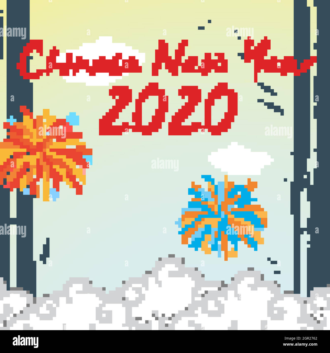 Happy new year background design for 2020 Stock Vector Image & Art - Alamy