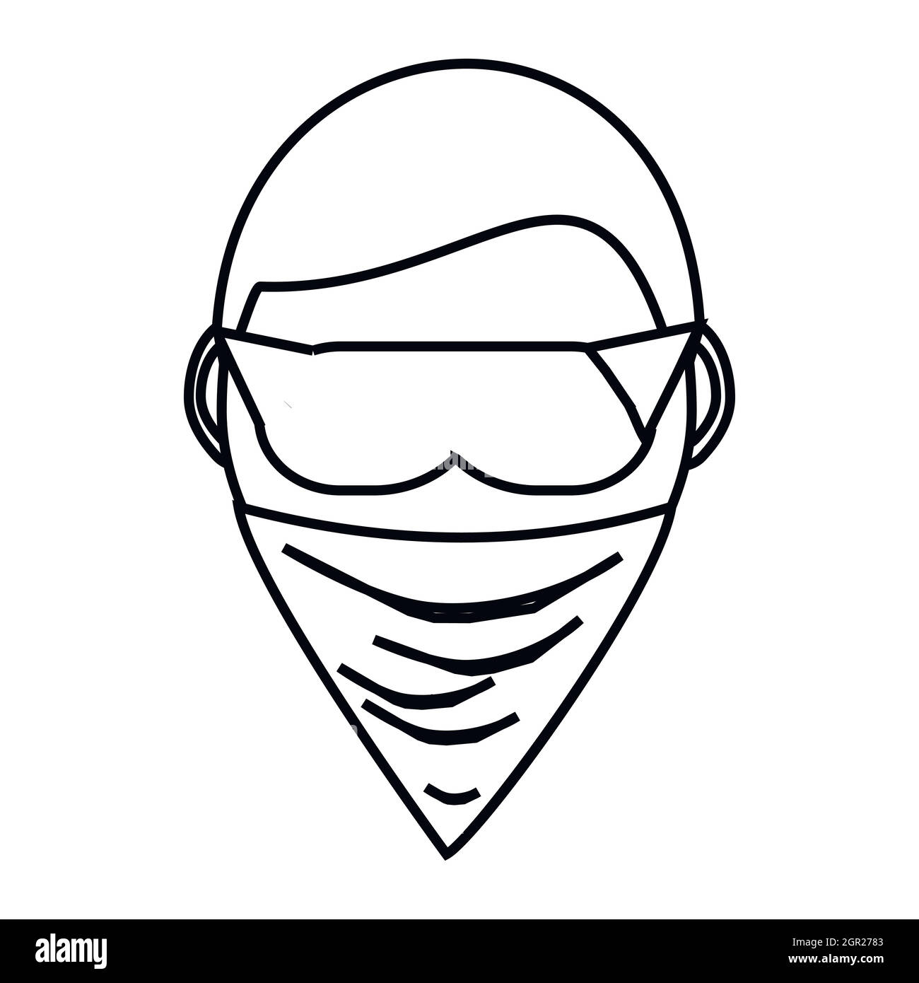 Theft line icon outline Stock Vector Images - Alamy