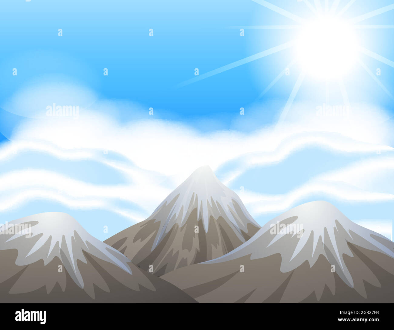 Cloud peaks Stock Vector Images - Alamy