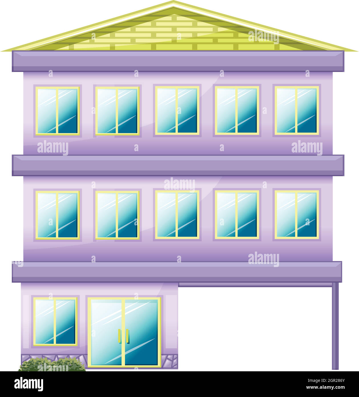 Purple building with lots of windows Stock Vector Image & Art - Alamy