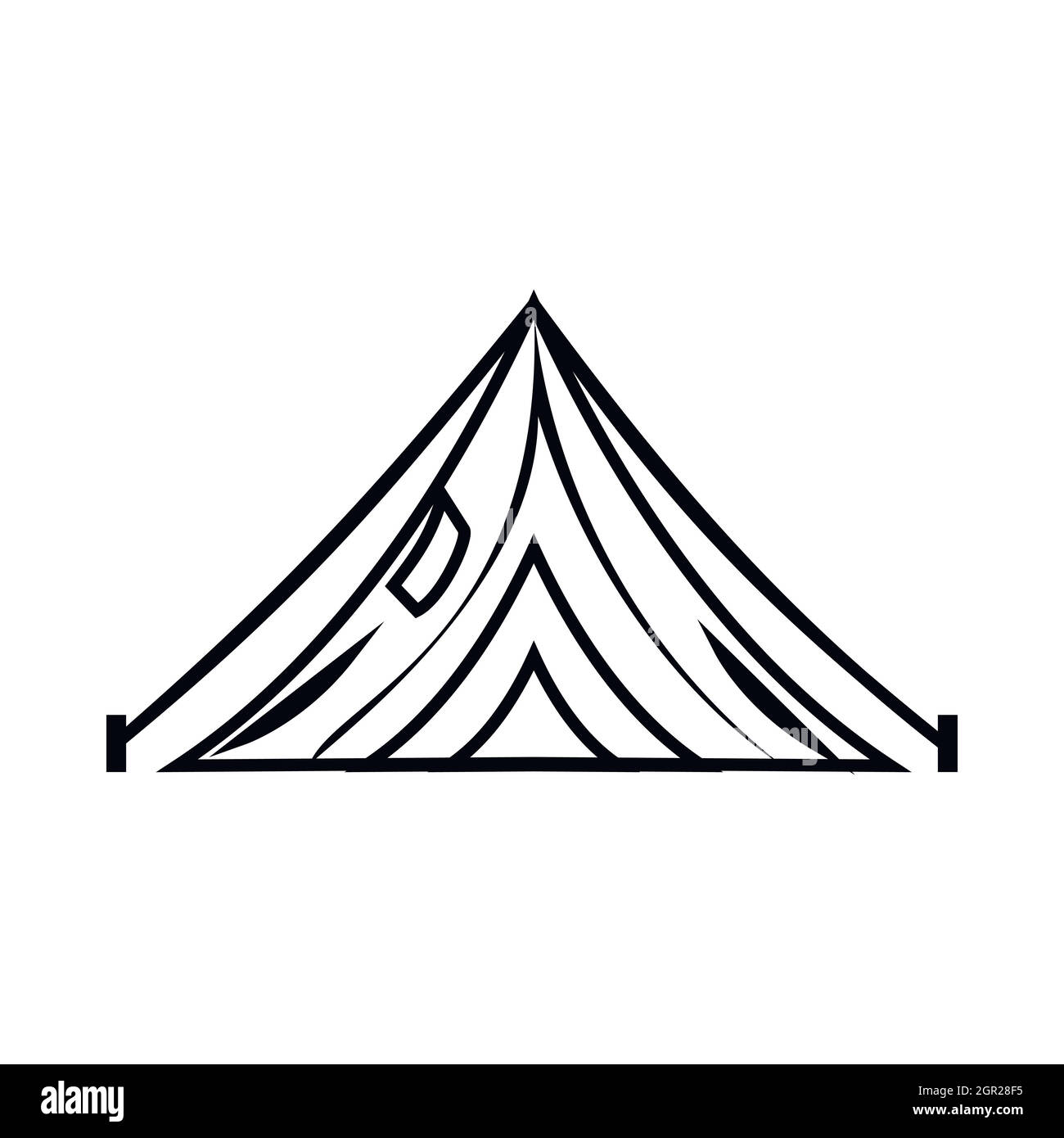 Tent icon, outline style Stock Vector Image & Art - Alamy