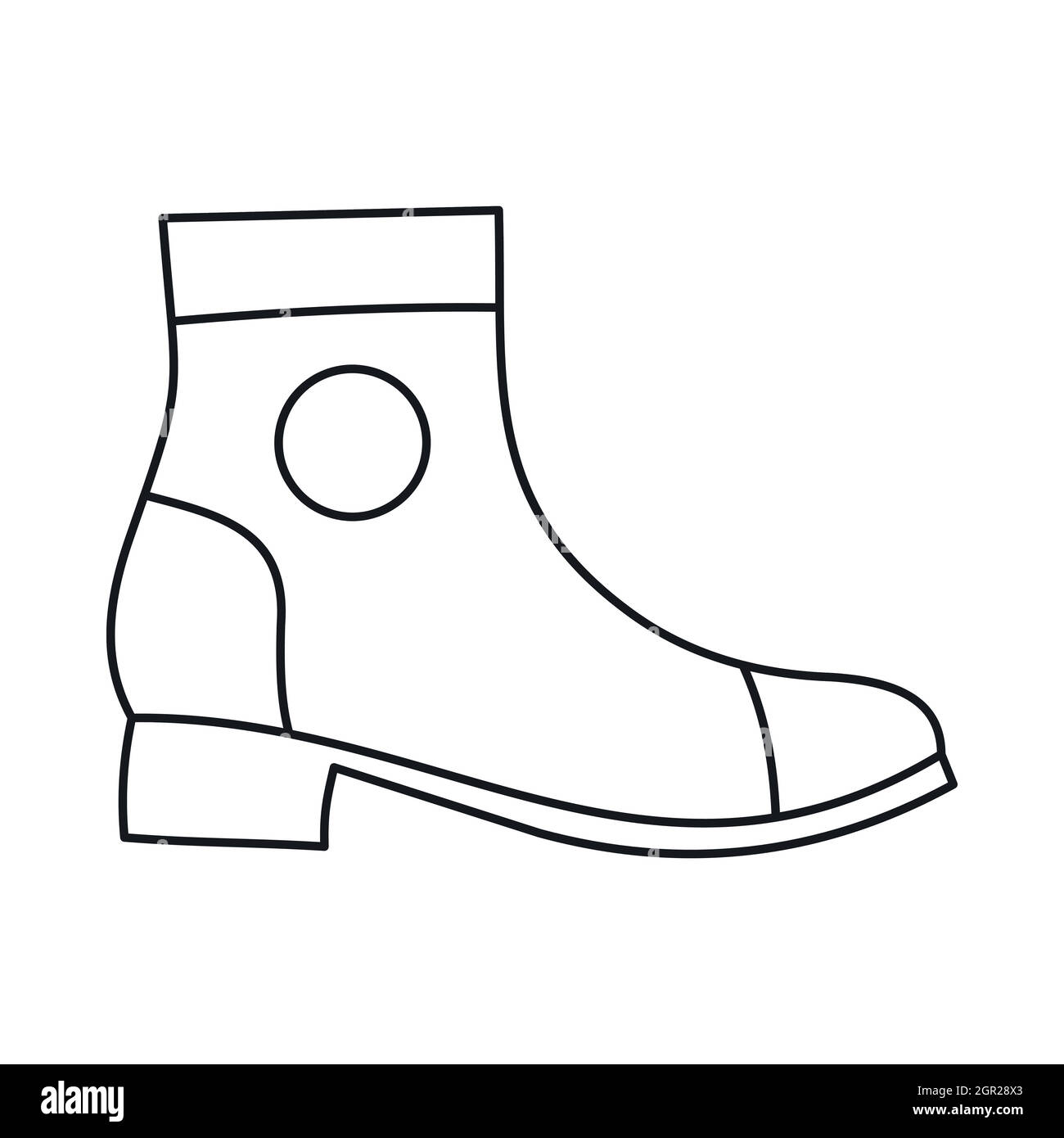 Men boot icon, outline style Stock Vector Image & Art - Alamy