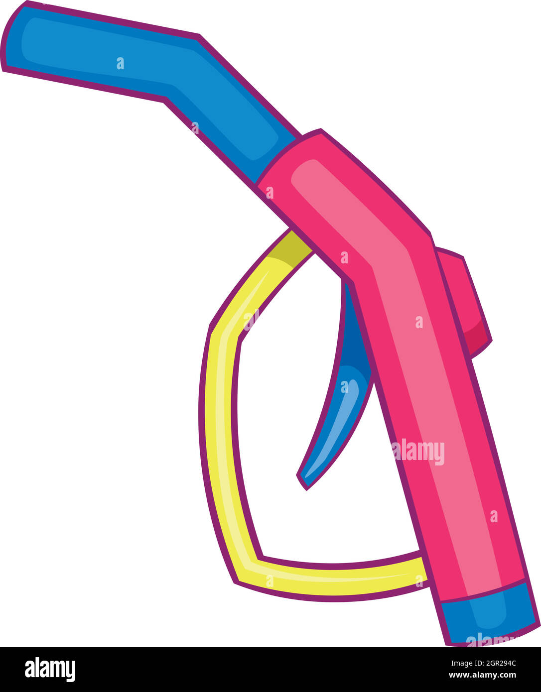 Cartoon gas pump isolated Cut Out Stock Images & Pictures - Alamy