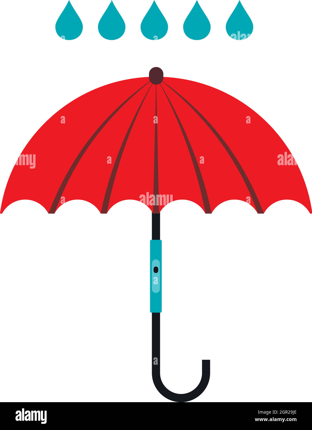 Storm blue flat design Stock Vector Images - Alamy