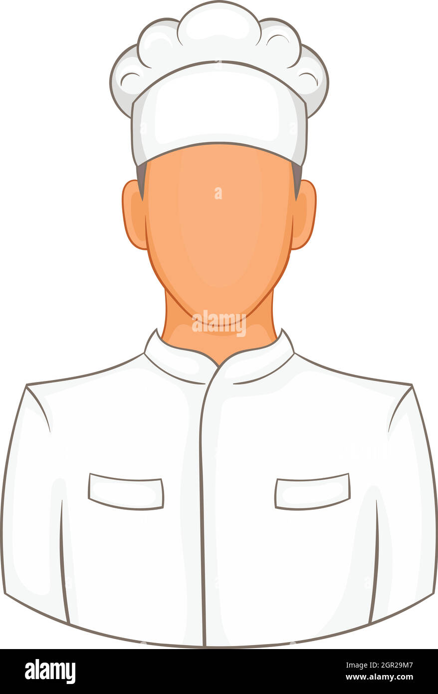 Cook in kitchen white Stock Vector Images - Alamy