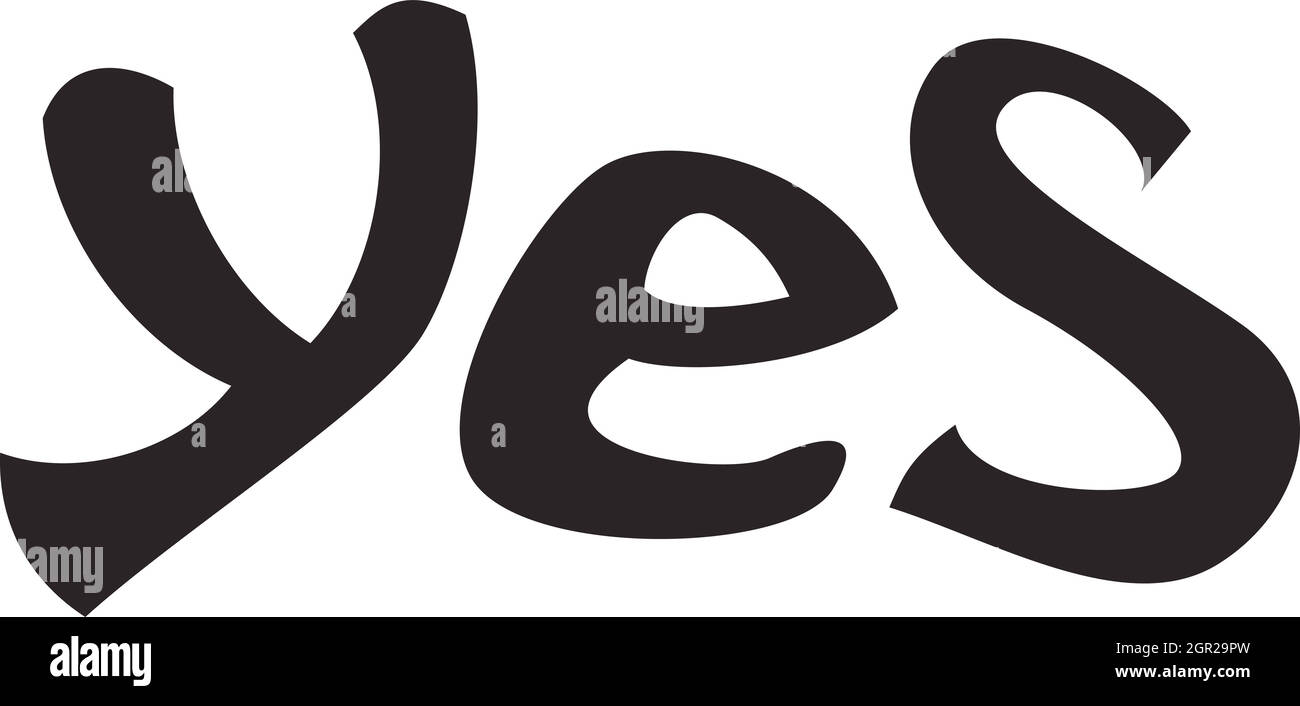 Word yes hi-res stock photography and images - Alamy