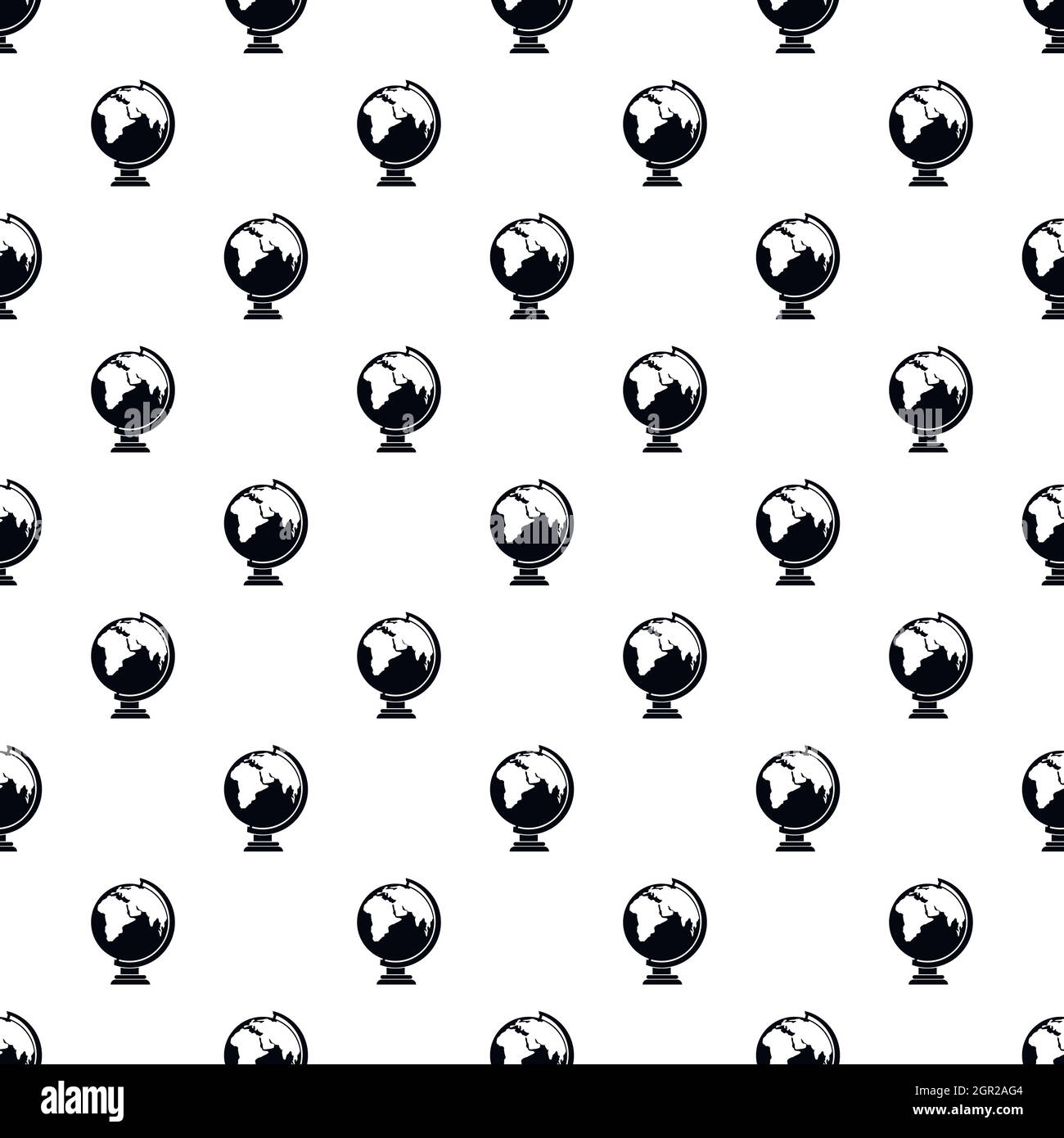 Globe map simple black and white hi-res stock photography and images ...