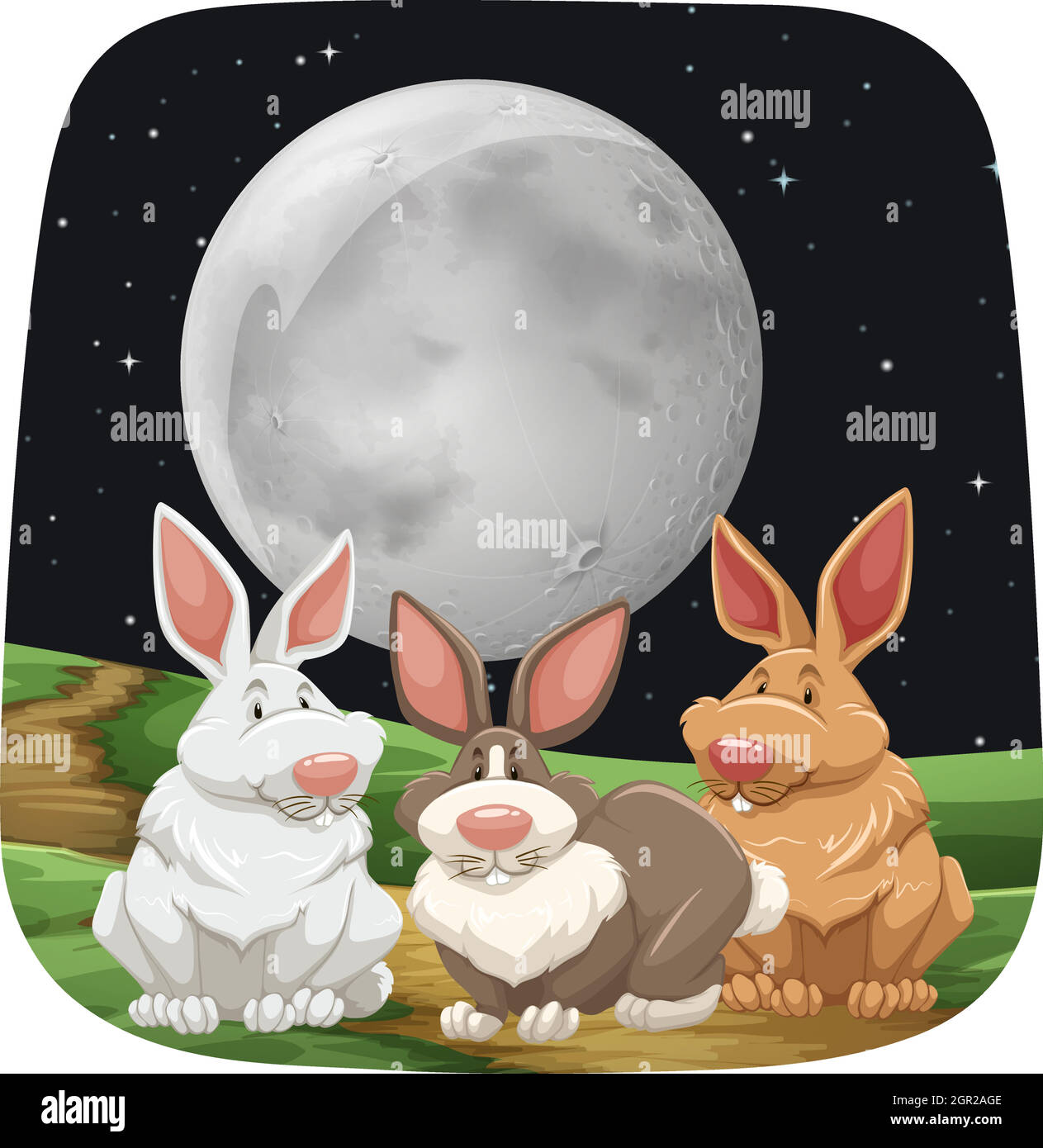 Cute rabbits Stock Vector Images - Alamy