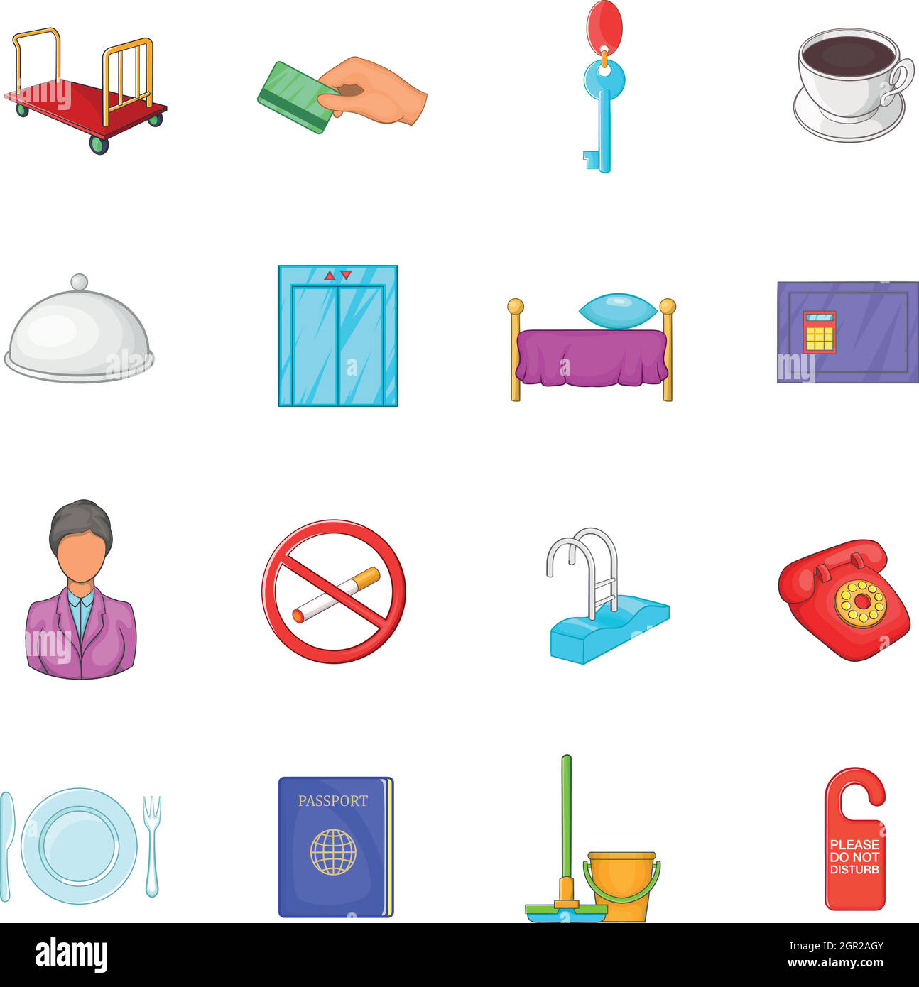 Luggage bag in cartoon Stock Vector Images - Alamy