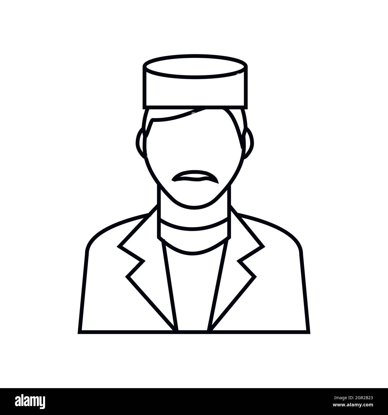 Medical doctor profile icon Cut Out Stock Images & Pictures - Alamy