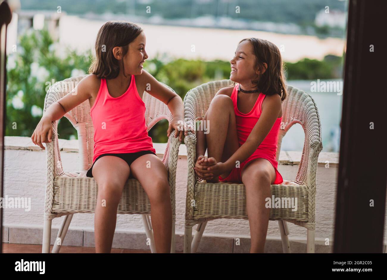 Women Sitting On Chair Stock Photo - Alamy