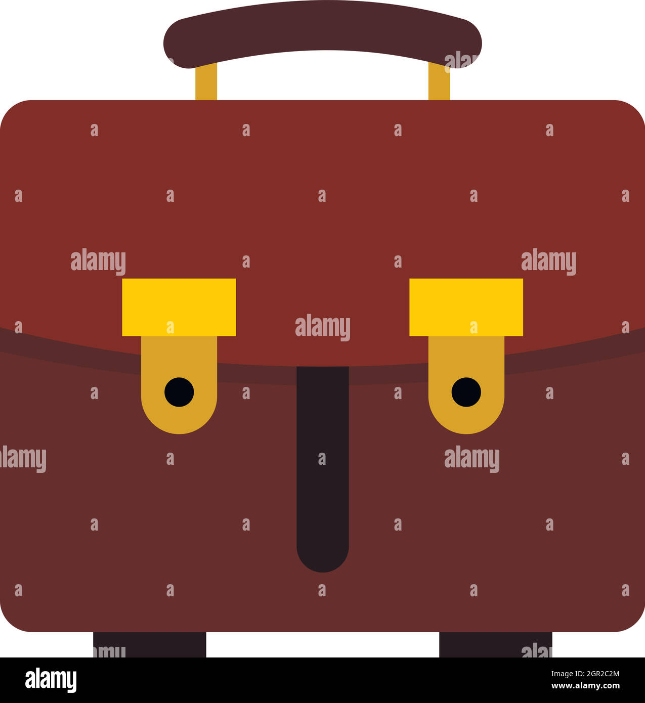Brown leather briefcase icon, flat style Stock Vector Image & Art - Alamy