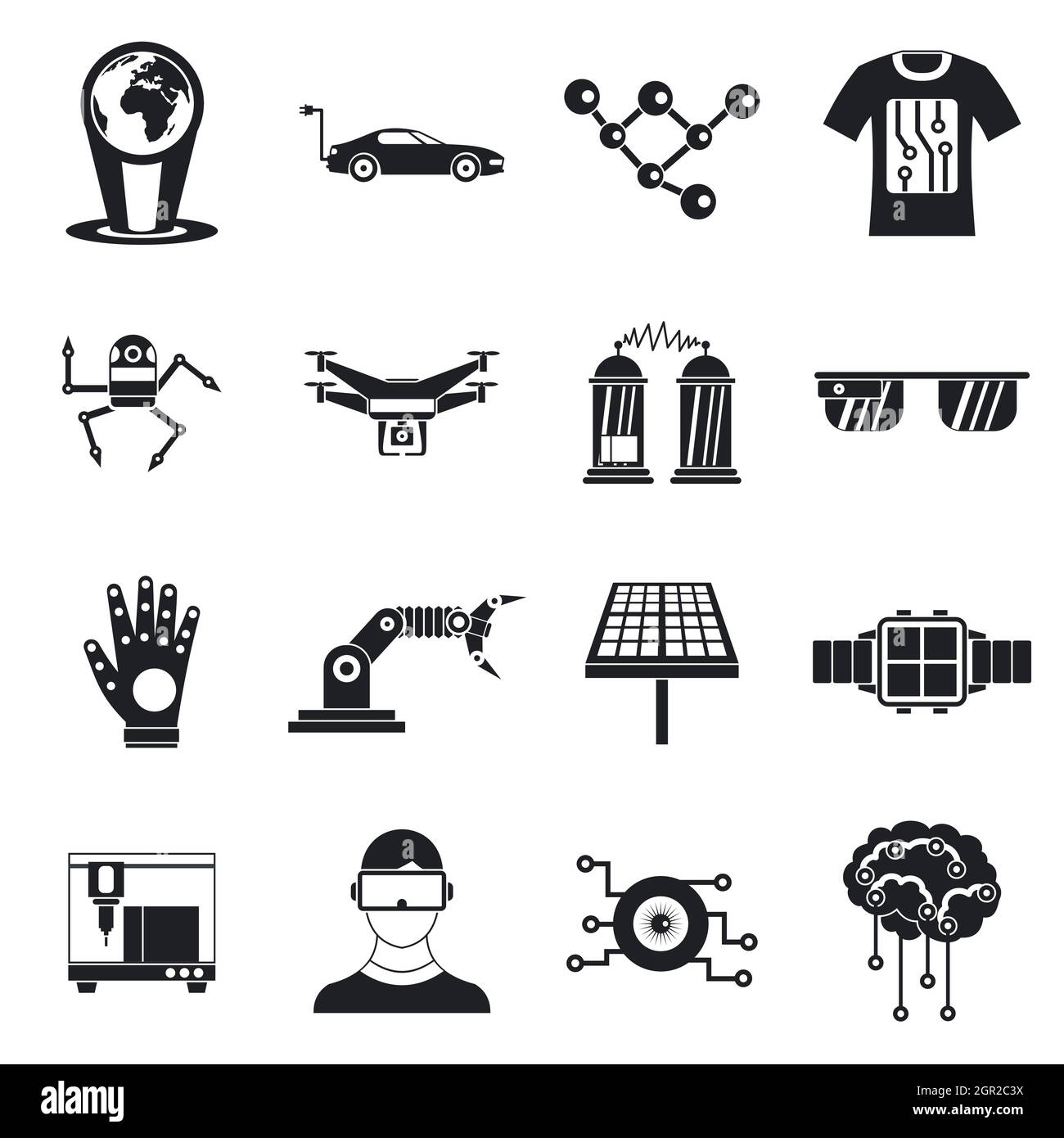 New technologies icons set, simple style Stock Vector Image & Art - Alamy