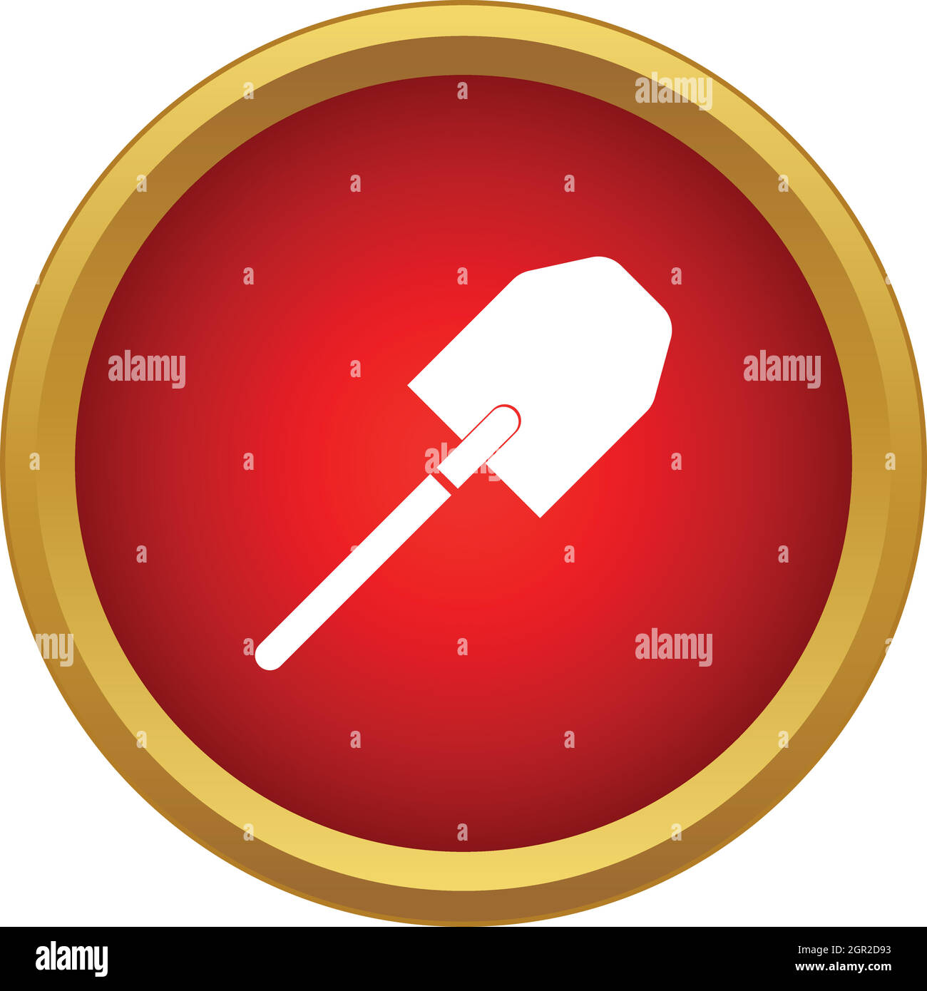 Sapper shovel icon in simple style Stock Vector Image & Art - Alamy