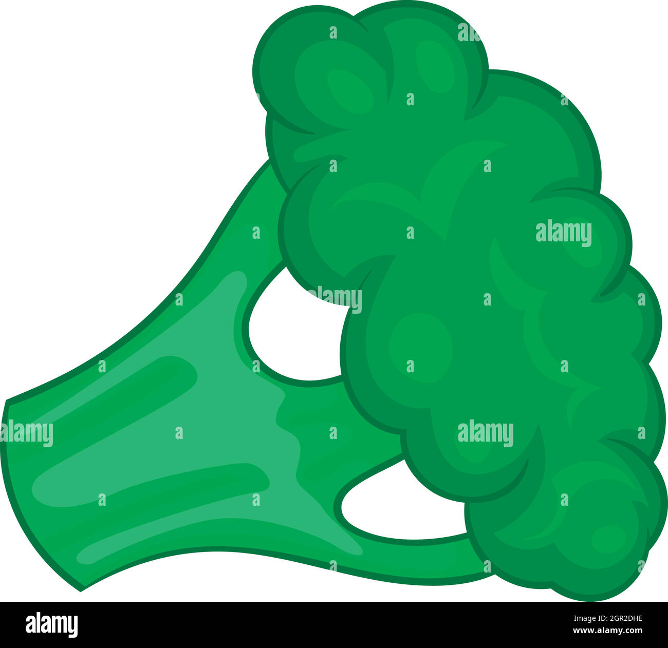 Green broccoli cartoon vector Cut Out Stock Images & Pictures - Alamy