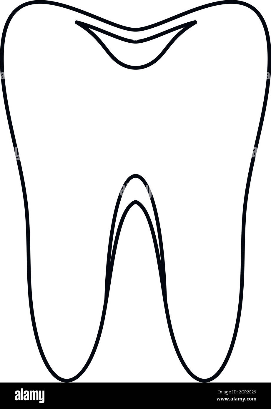 Tooth icon, simple style Stock Vector Image & Art - Alamy
