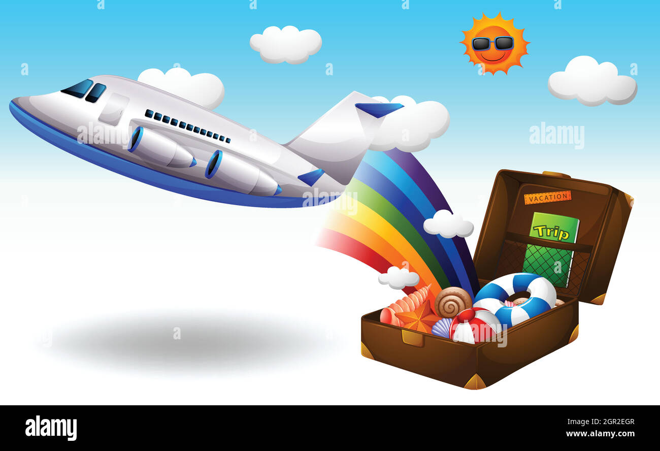 Concept travel summer trip Stock Vector Images - Alamy