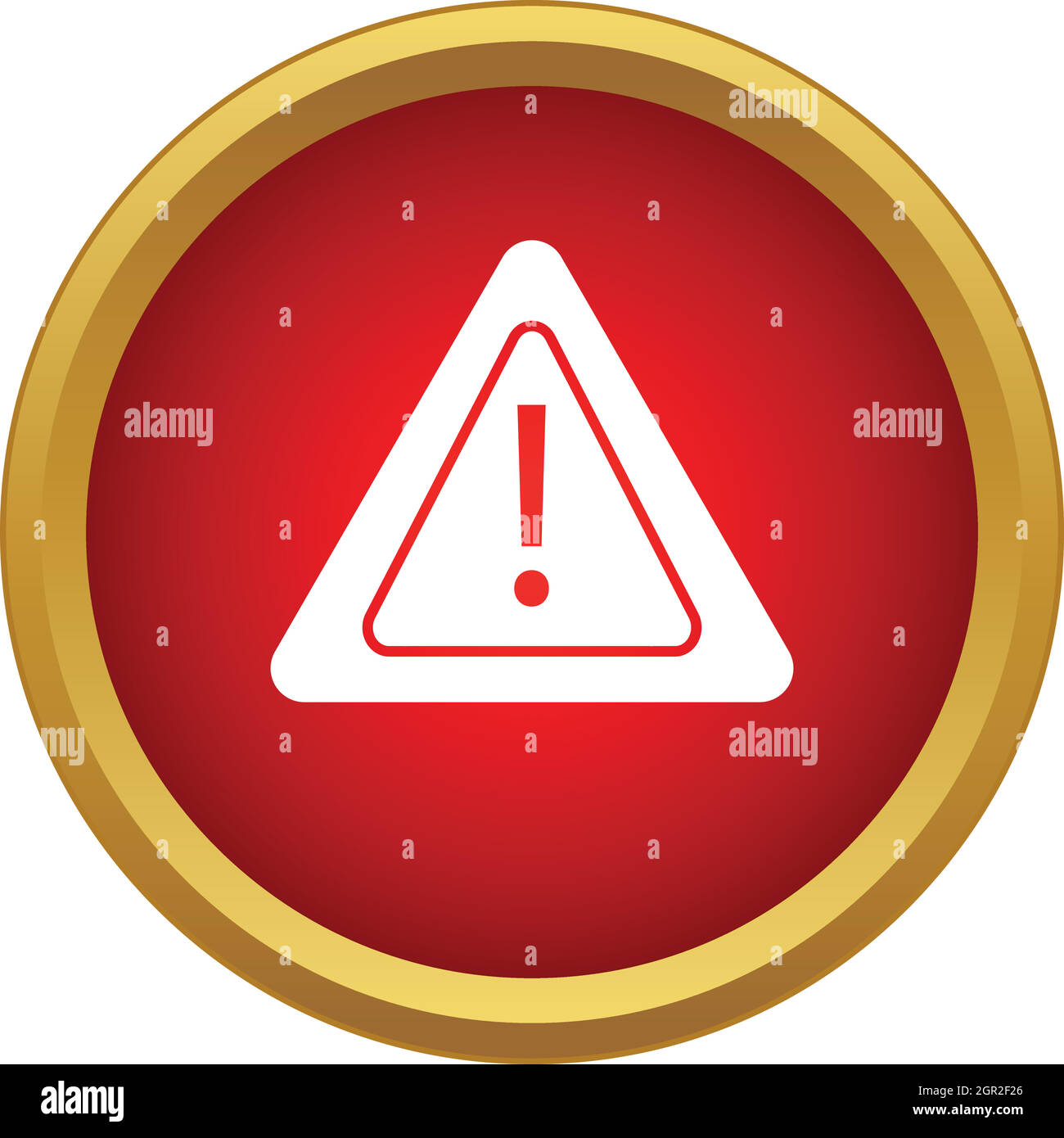 Exclamation mark warning sticker Stock Vector Images - Alamy