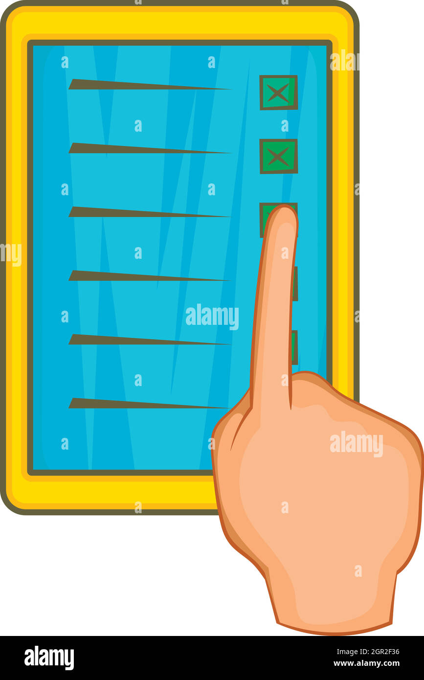 Task schedule icon cartoon hi-res stock photography and images - Alamy