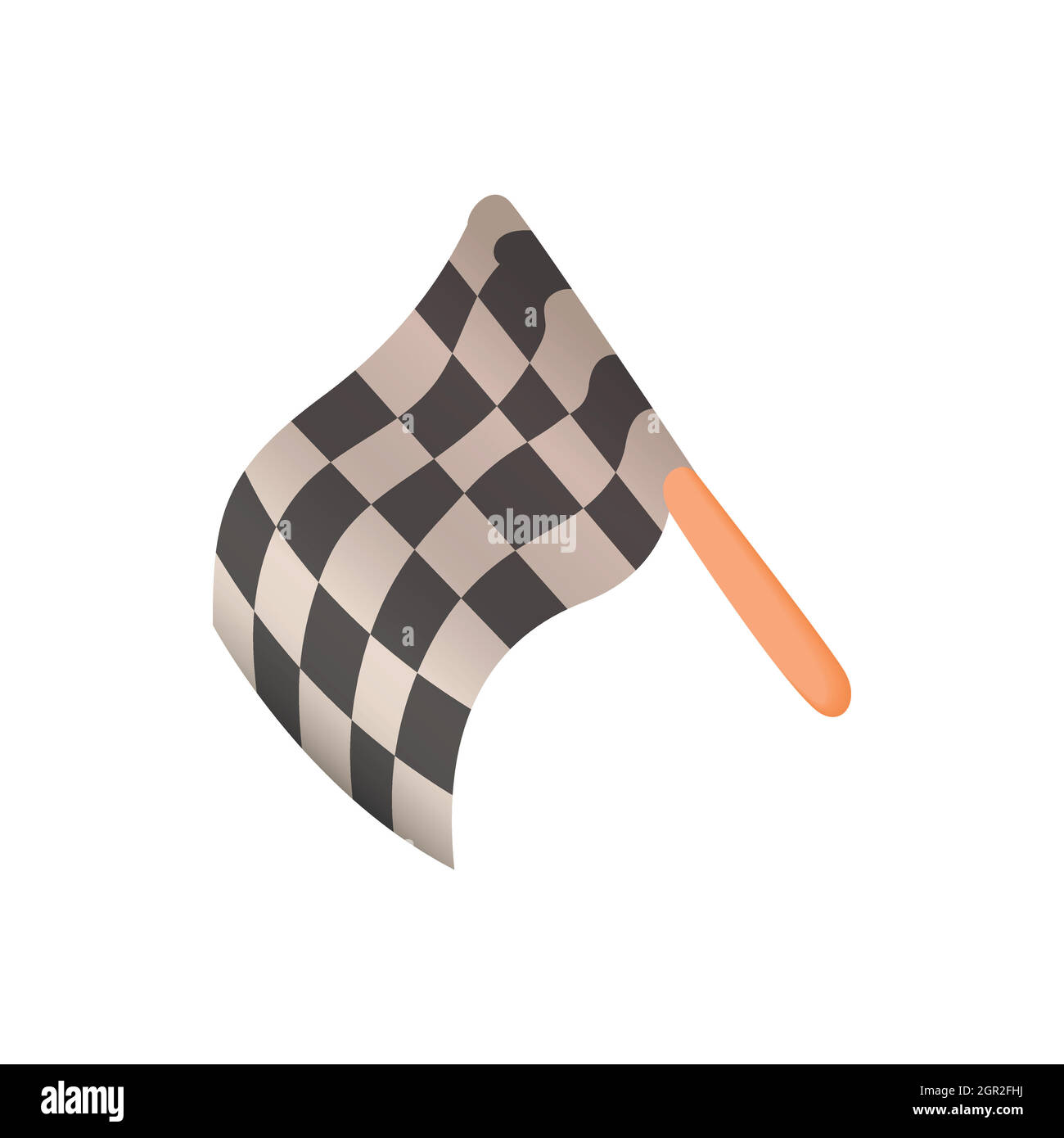 Racing flag icon, cartoon style Stock Vector Image & Art - Alamy