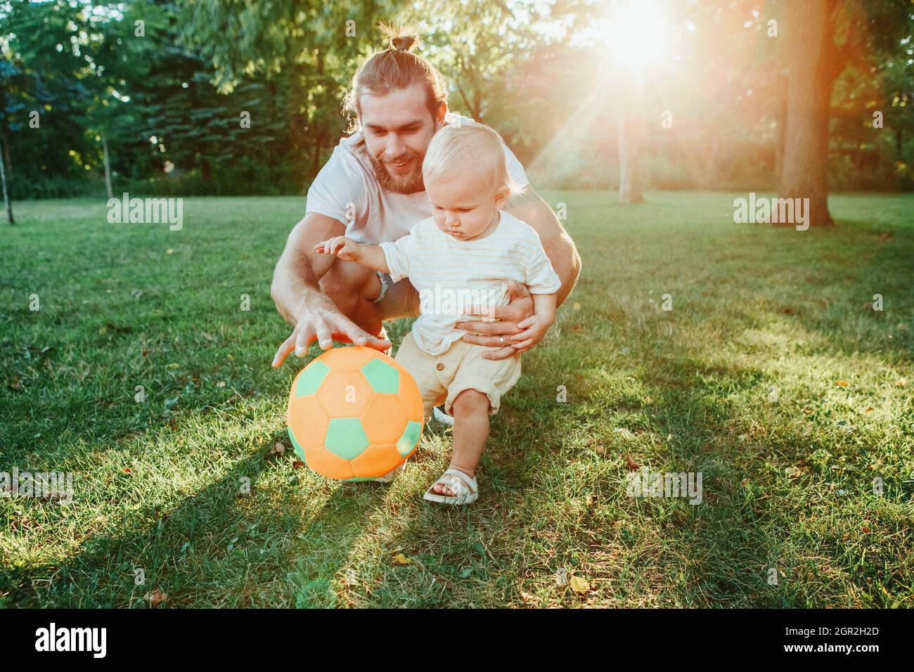 Fathers day outdoors ball hi-res stock photography and images - Alamy