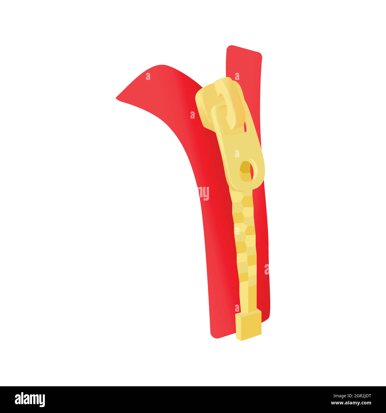 Zipper with lock icon, cartoon style Stock Vector Image & Art - Alamy