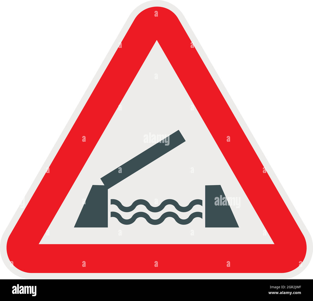 Bridge warning sign hi-res stock photography and images - Alamy