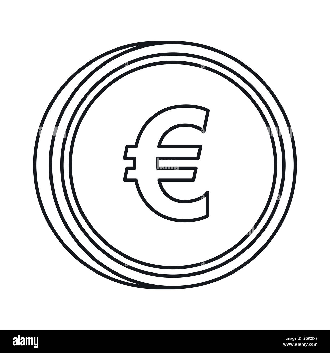 Simple outline style money Stock Vector Images - Alamy