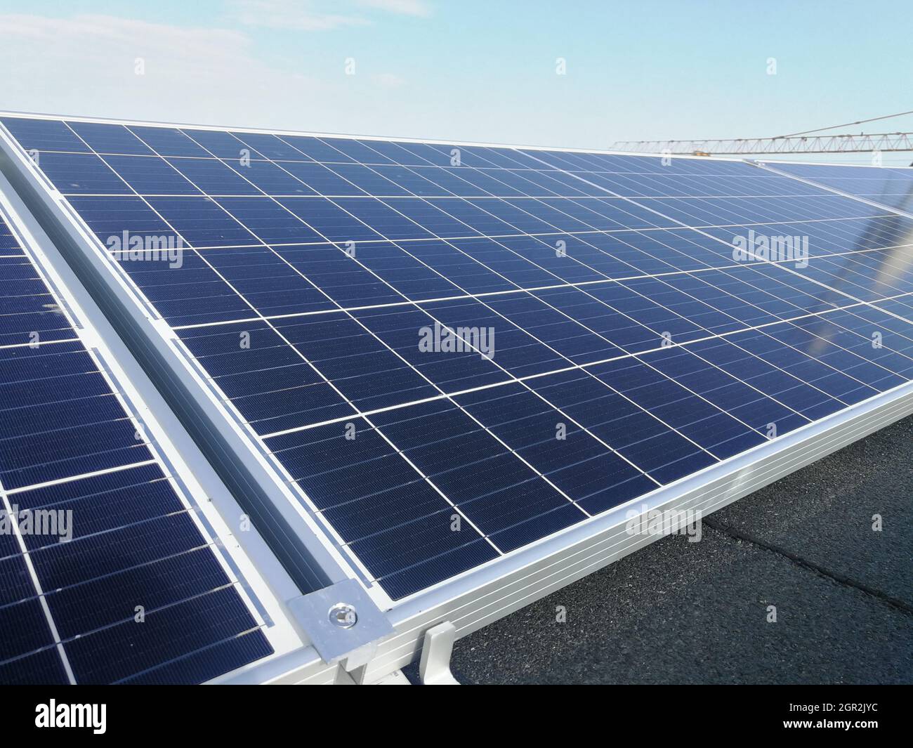 Dark blue solar battery panel for ecological power generation ...