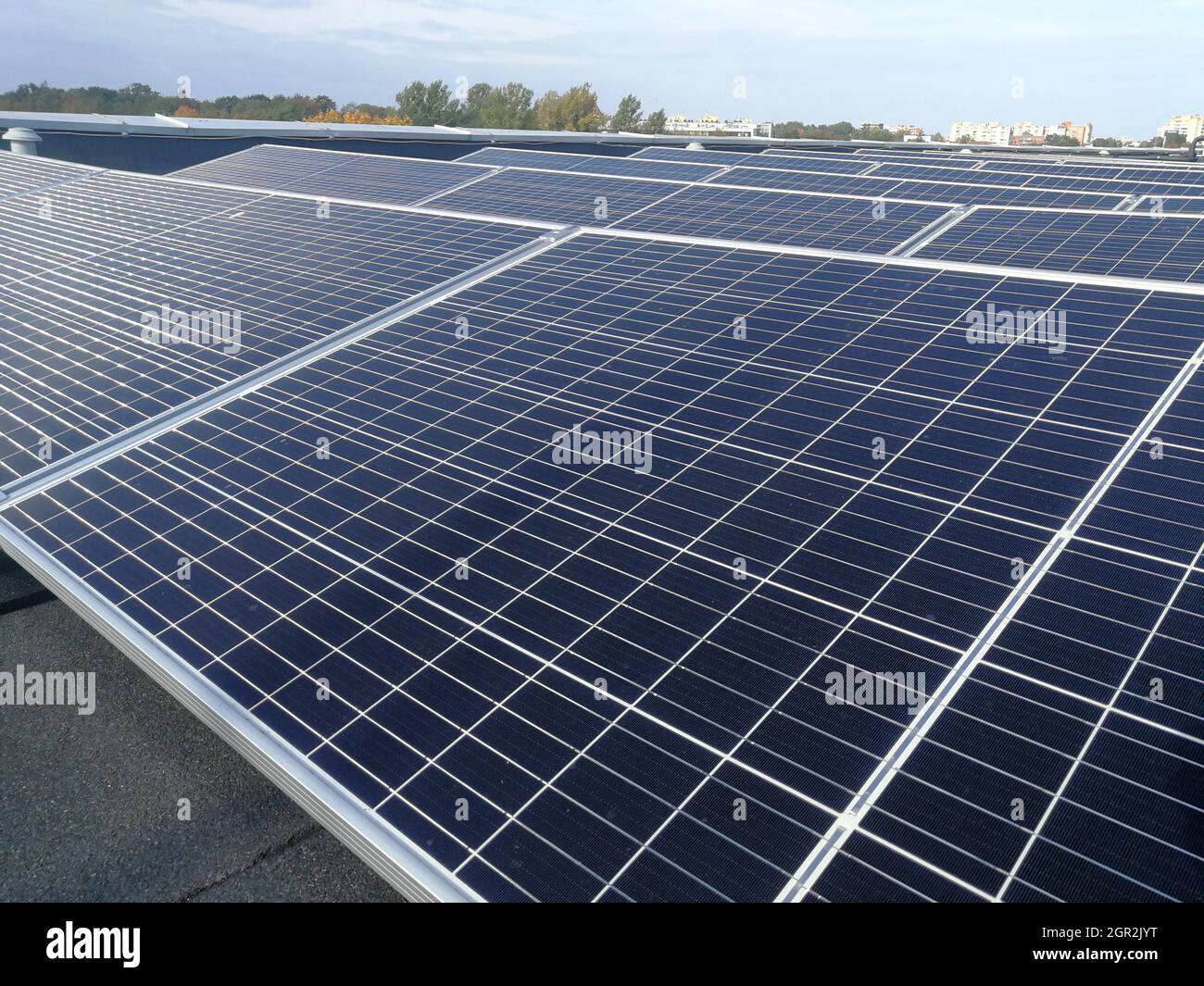 Dark blue solar battery panel for ecological power generation ...