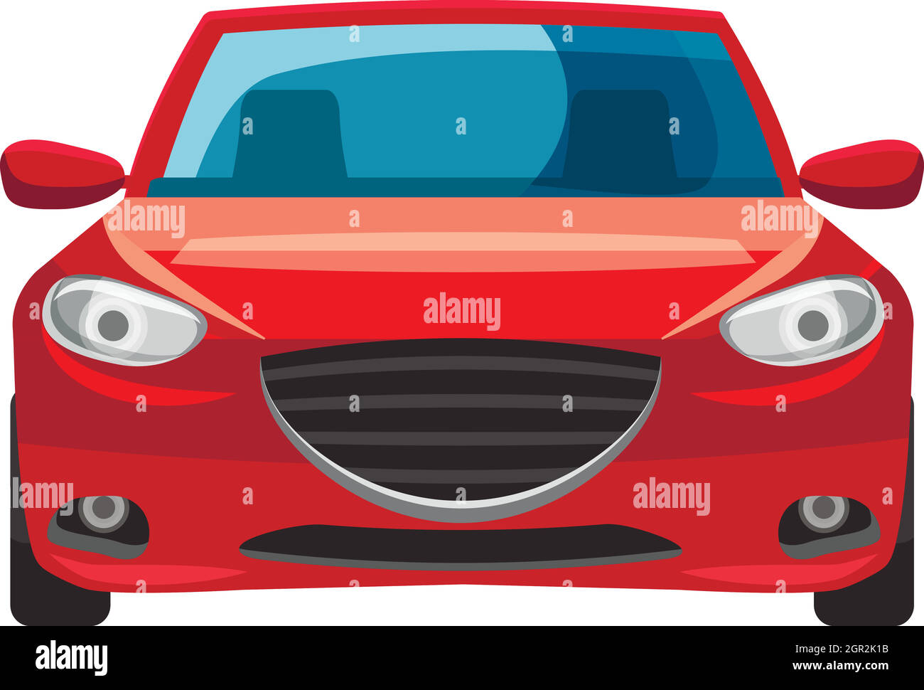 Red car icon in cartoon style Stock Vector Image & Art - Alamy