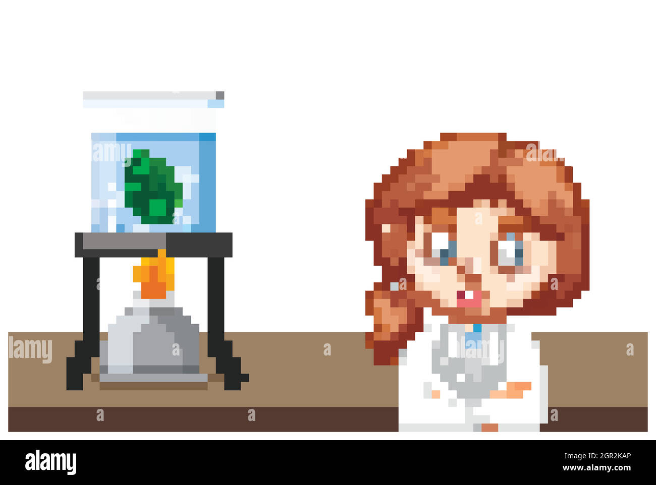 Scientist boiling leaf in the lab Stock Vector Image & Art - Alamy
