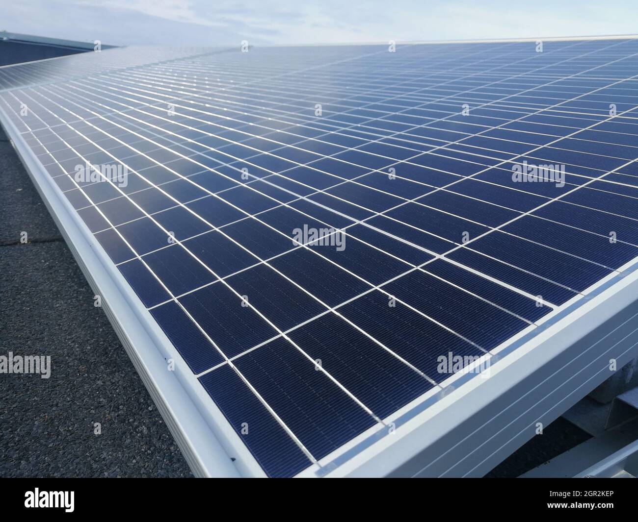 Dark blue solar battery panel for ecological power generation ...