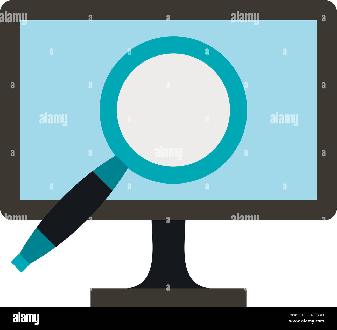 Hacker attack on computer Stock Vector Images - Alamy