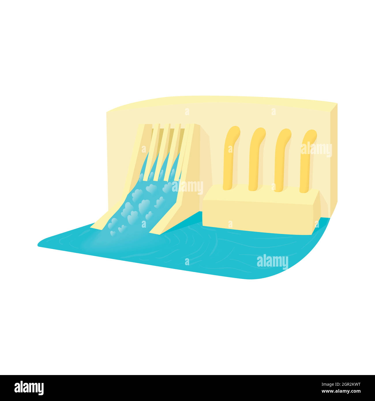 Water supply dam Cut Out Stock Images & Pictures - Alamy