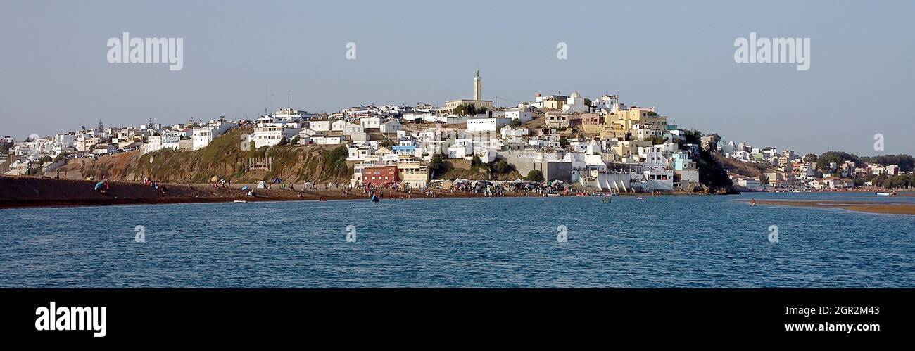 The blue lagoon of Moulay Bousselham in Morocco Stock Photo - Alamy