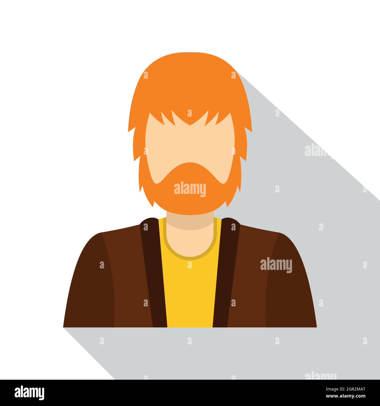 Man face beard profile Stock Vector Images - Alamy