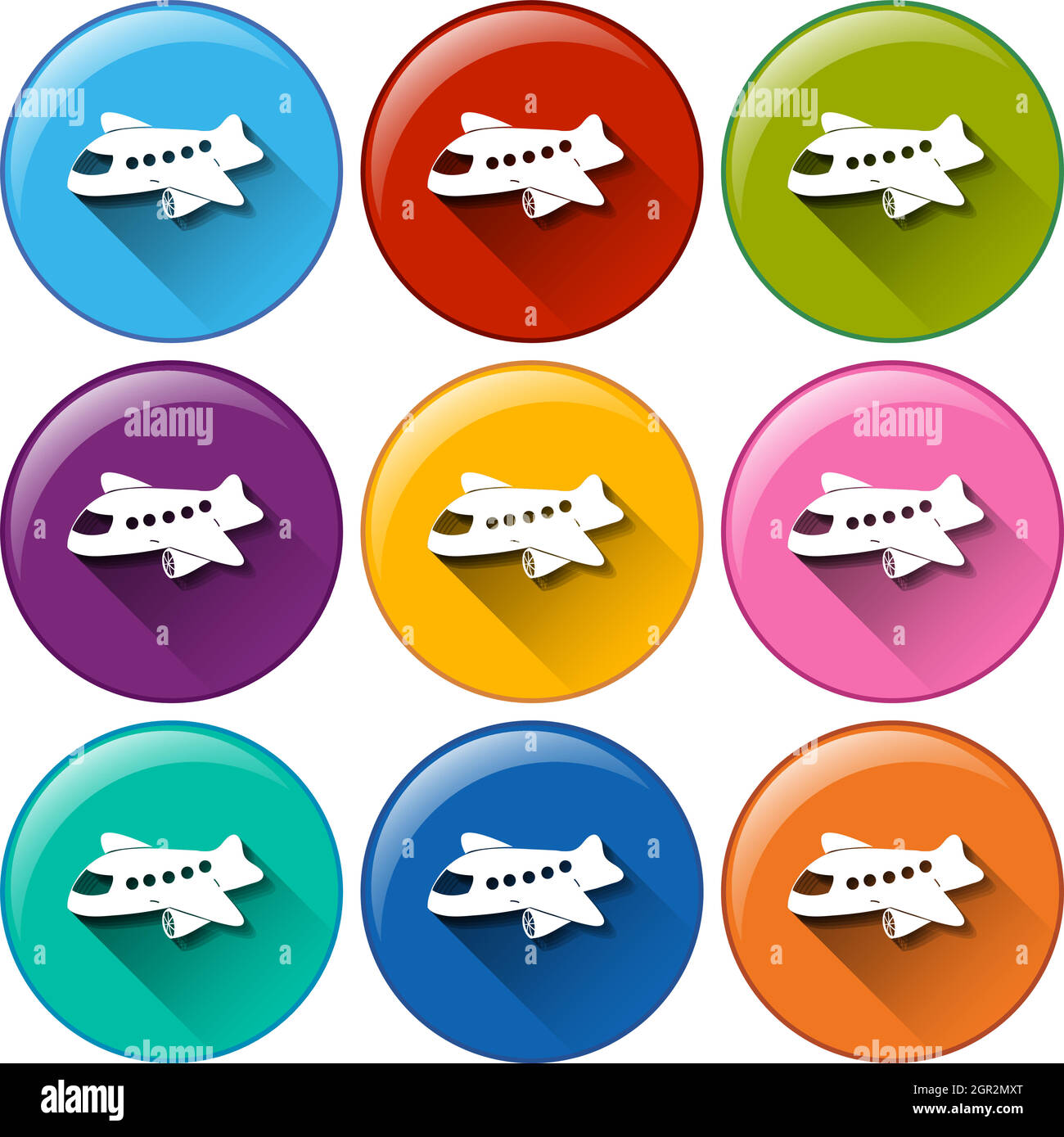 Airplane icons Stock Vector Images - Alamy