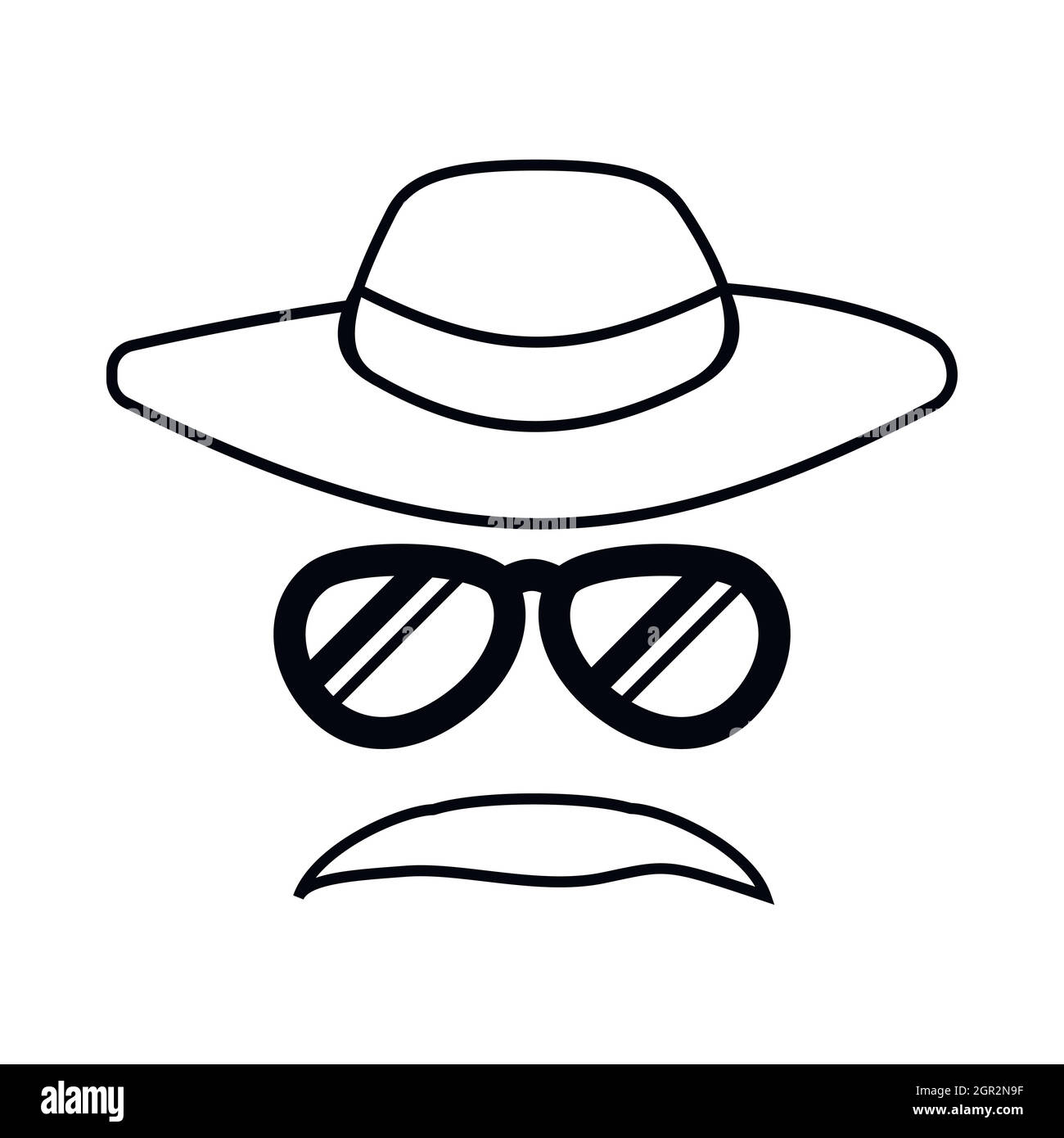 Detective incognito icon, outline style Stock Vector Image & Art - Alamy
