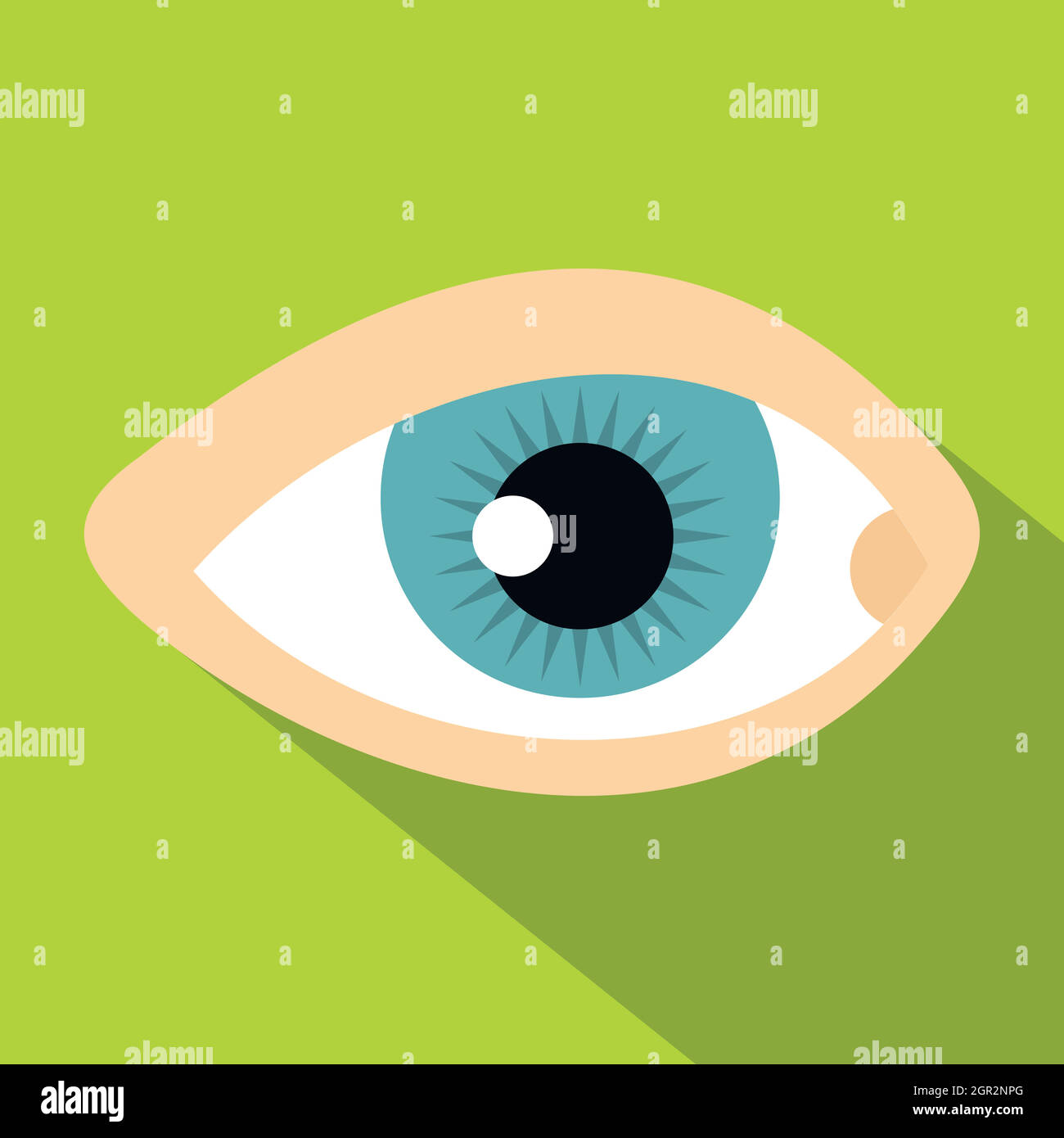Blue human eye icon, flat style Stock Vector Image & Art - Alamy
