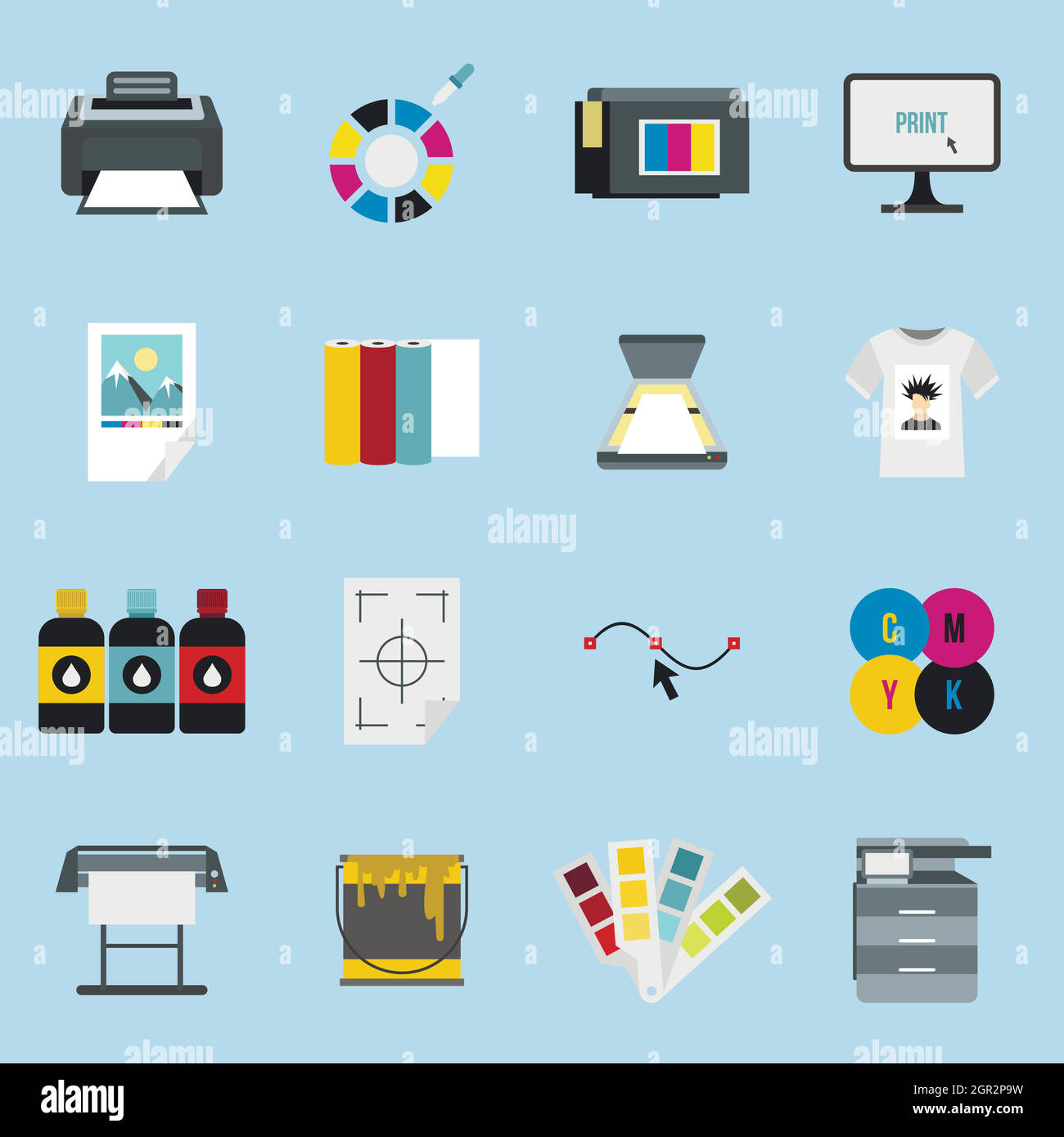 Copy flat icons graphic Stock Vector Images - Alamy